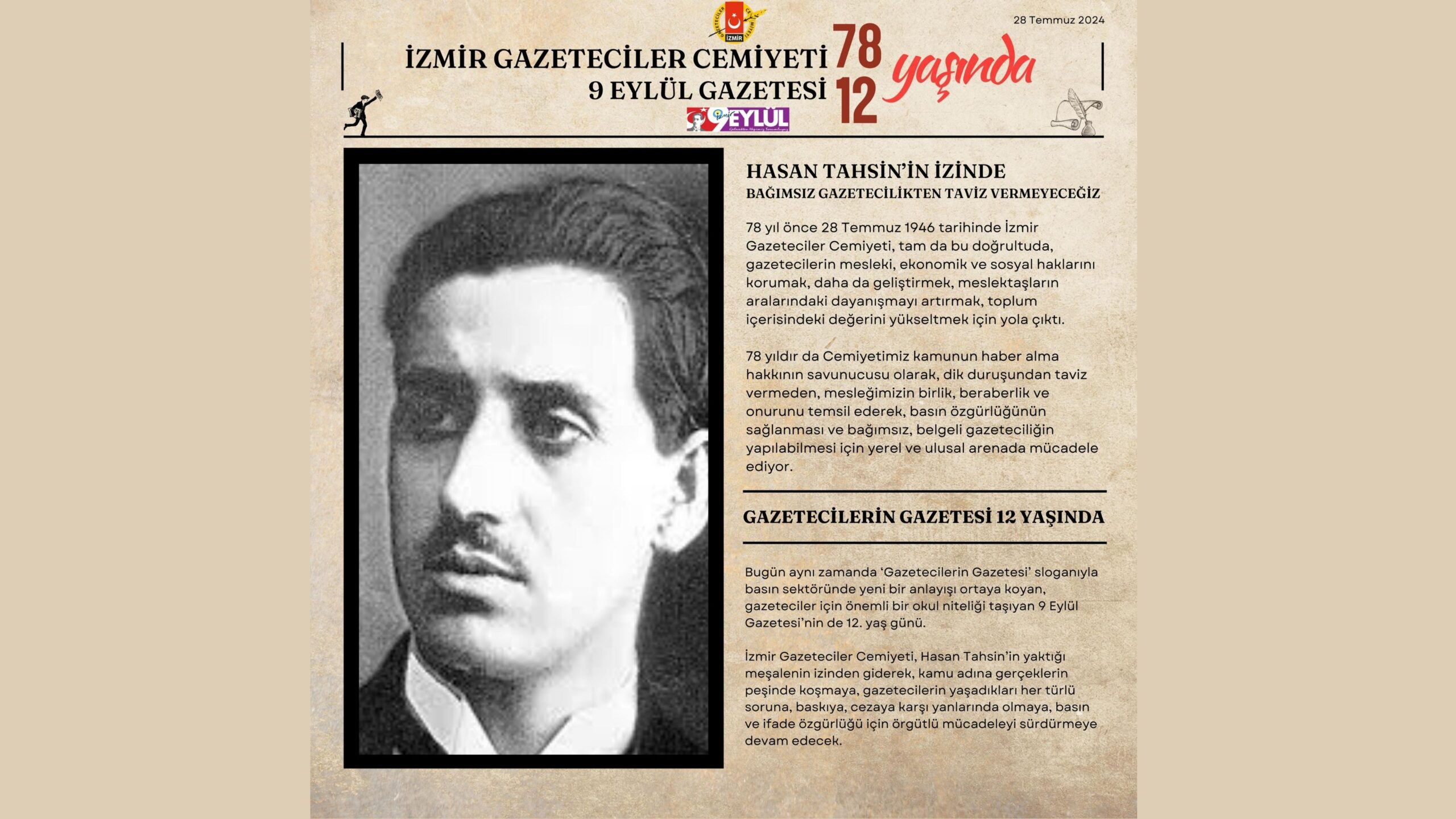 Hasan Tahsin’in izinde 78 yıl! Bağımsız gazetecilikten taviz ...